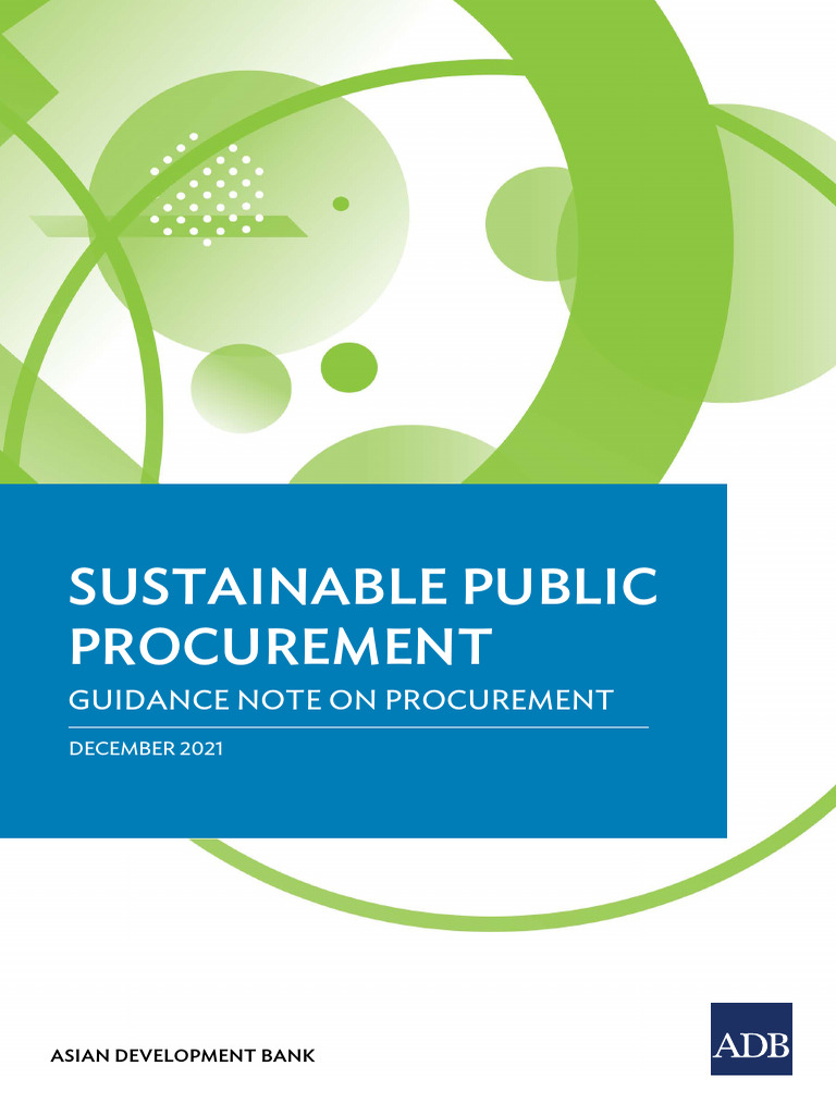 Sustainable Public Procurement | PDF | Procurement | Sustainability