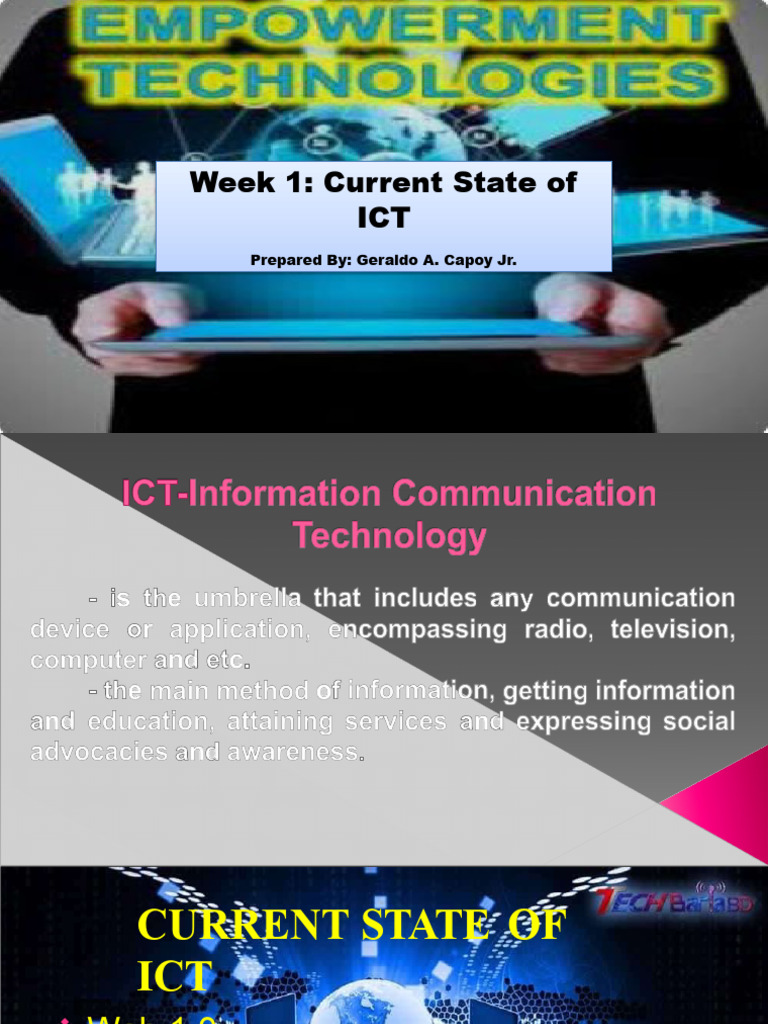 Week 1 Current State of ICT | PDF | File Format | Digital Image