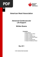 AHA ELearning ACLS Precourse Self-Assessment and Precourse Work | PDF