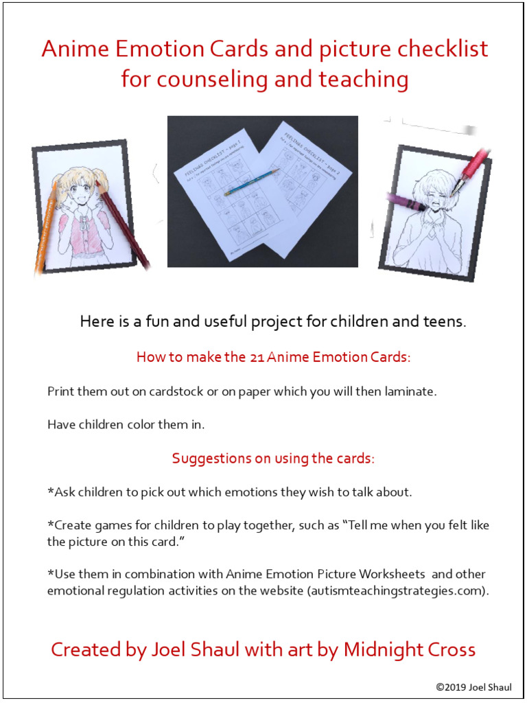 Anime Emotion Cards | PDF | Entertainment | Mass Media