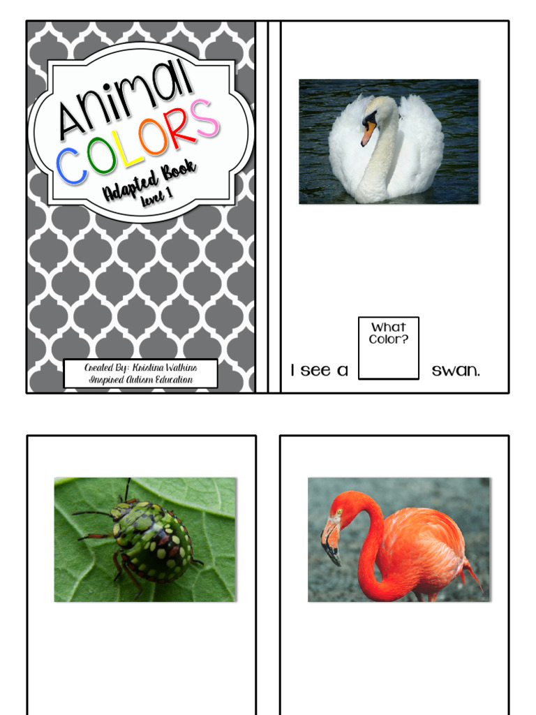 Iseea Swan.: What Color? Created By: Kristina Watkins Inspired Autism ...