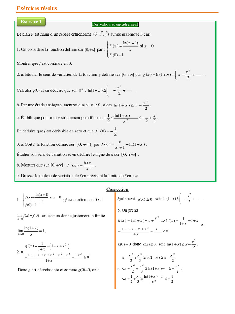 Exercices Corrigés sur Logarithmes | PDF | Physique mathématique | Mathématiques élémentaires