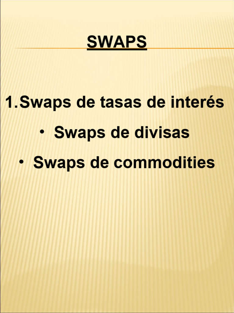 Swaps | PDF | Swap (Finanzas) | Libor