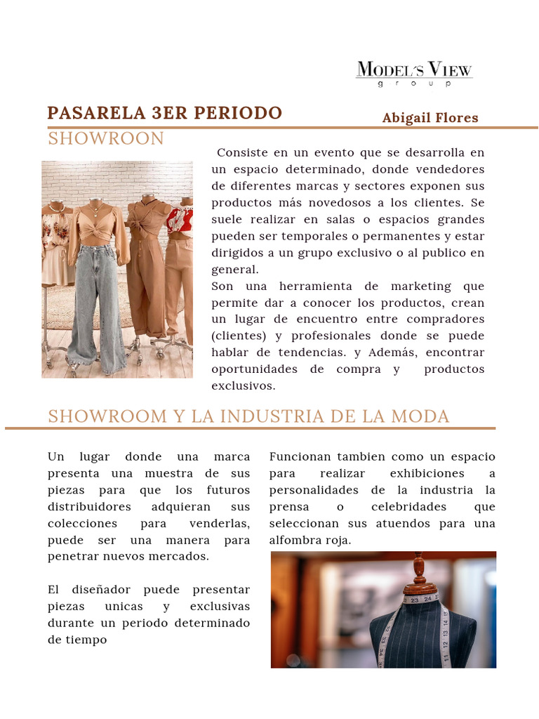 Showroom: Espacio en la Moda | PDF