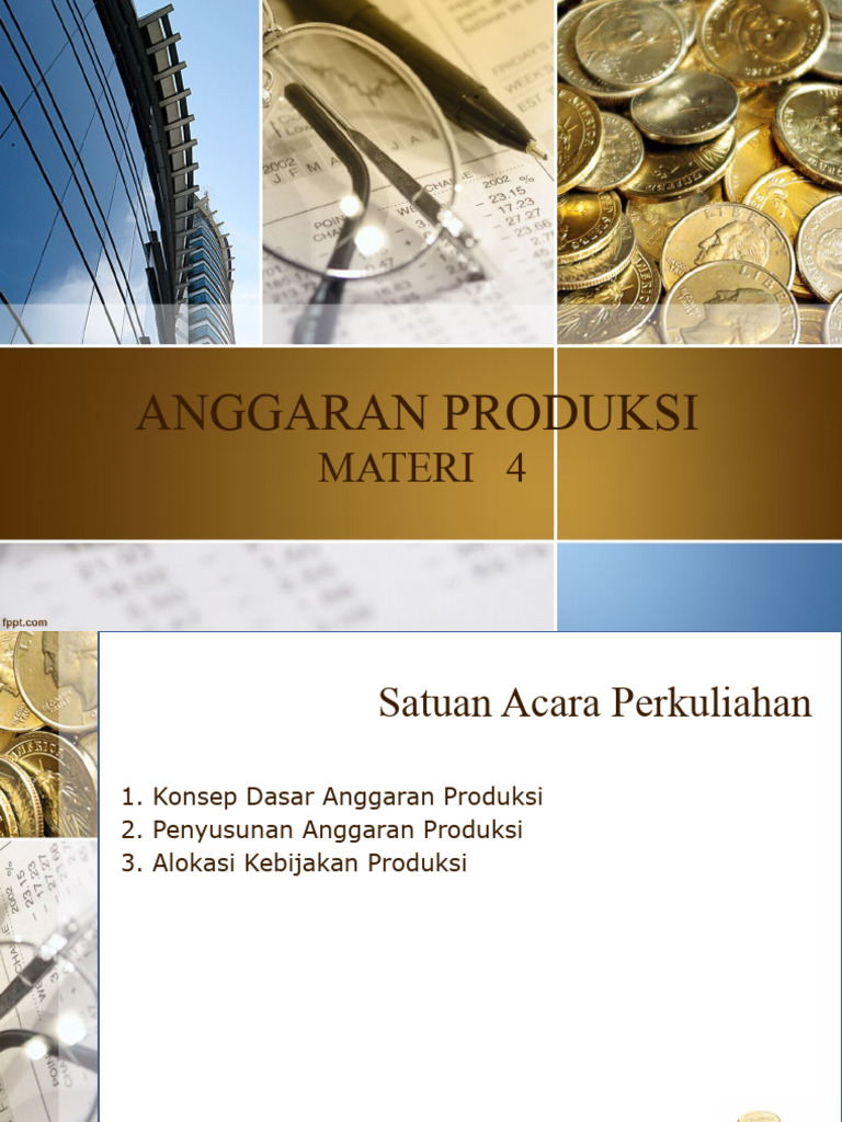 Materi 4 - Penganggaran Produksi | PDF