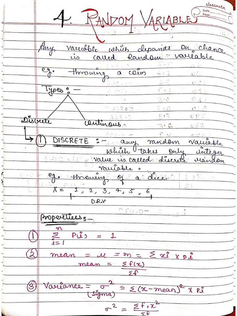 Random Variable | PDF