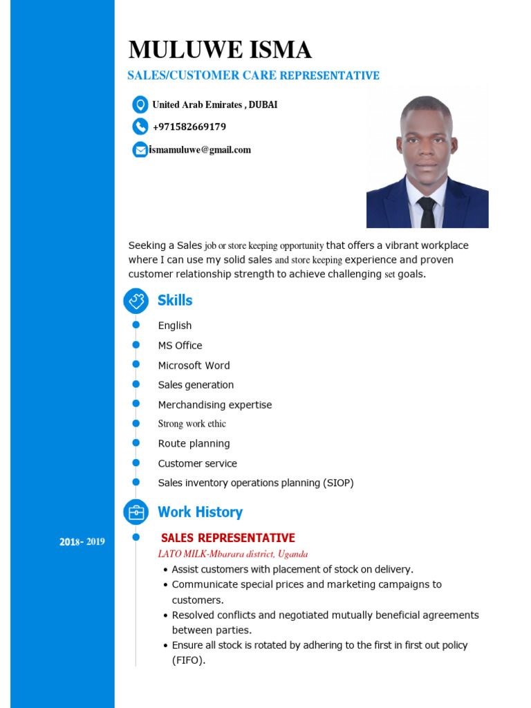 Isma SALES CV-8 | PDF | Sales | Warehouse