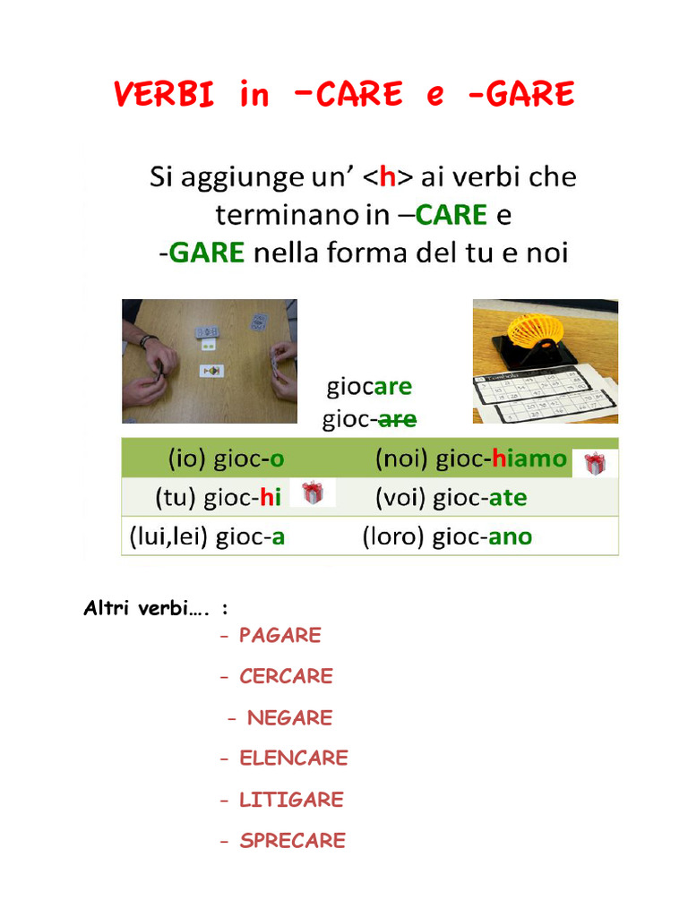 Verbi Care Gare | PDF