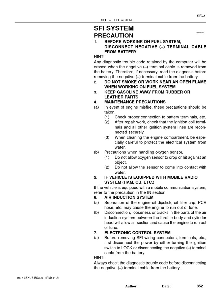Sequential Fuel Injection System Pdf Fuel Injection Electrical