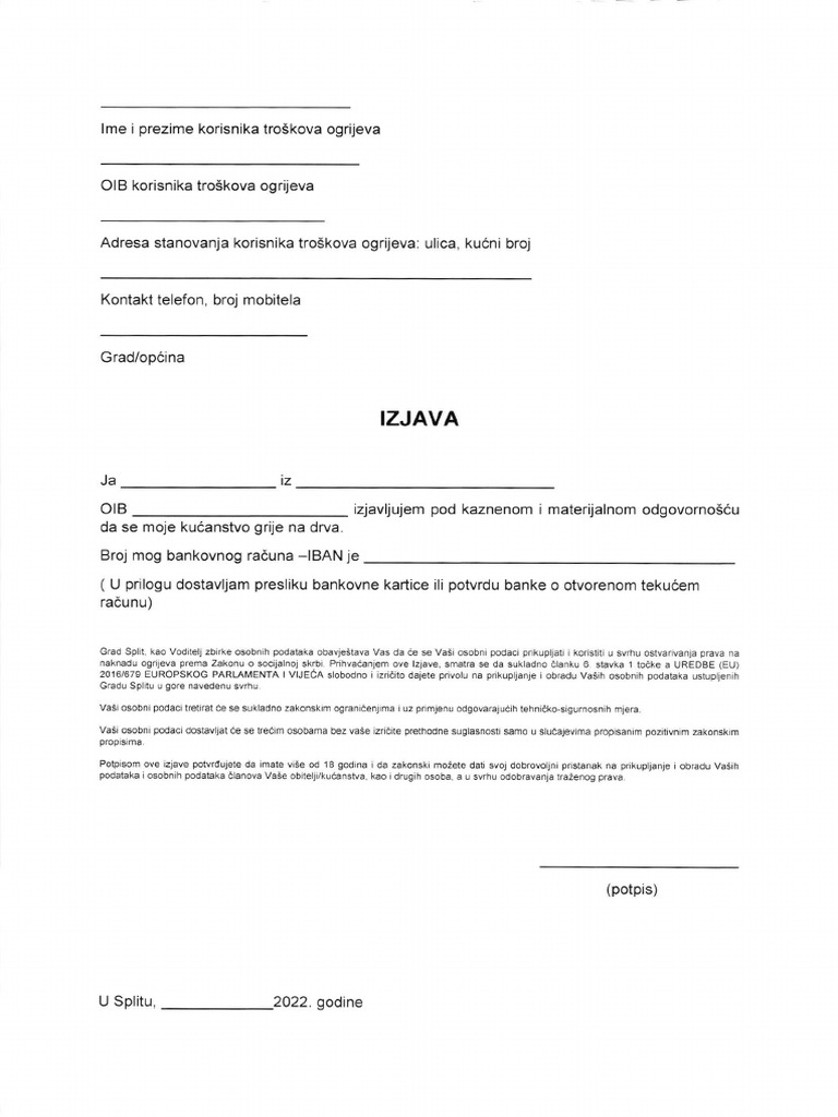 IZJAVA Ogrijev | PDF