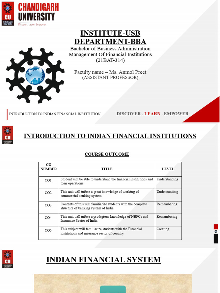 Overview of Indian Financial Institutions 2025 | PDF | Non Bank ...