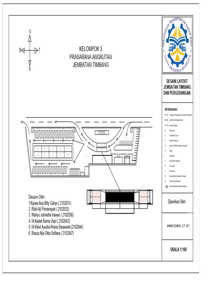 Resza Ajie Okta Sofiana - Layout Jembatan Timbang | PDF