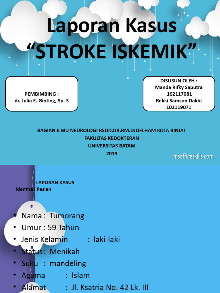 PPT LAPKAS Stroke Iskemik | PDF
