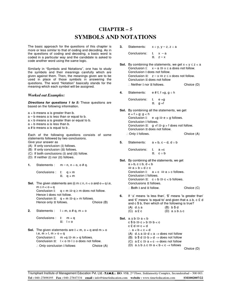 Chapter 5 Symbols-and-Notations | PDF | Mathematics
