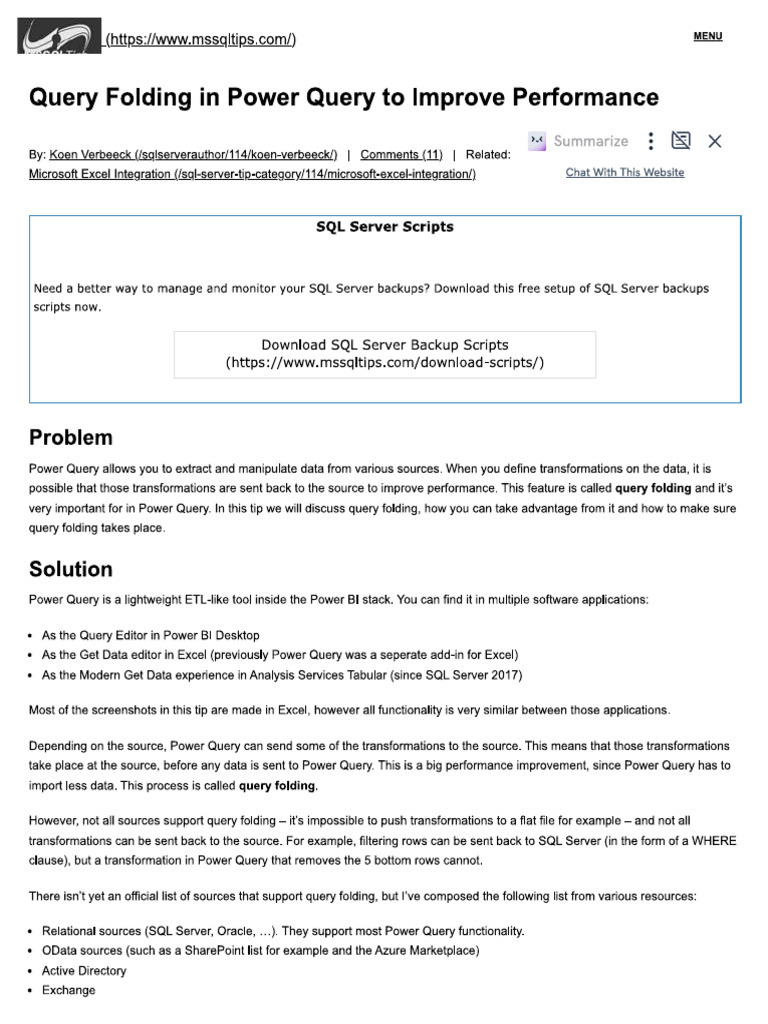Query Folding | PDF Query Folding | PDF