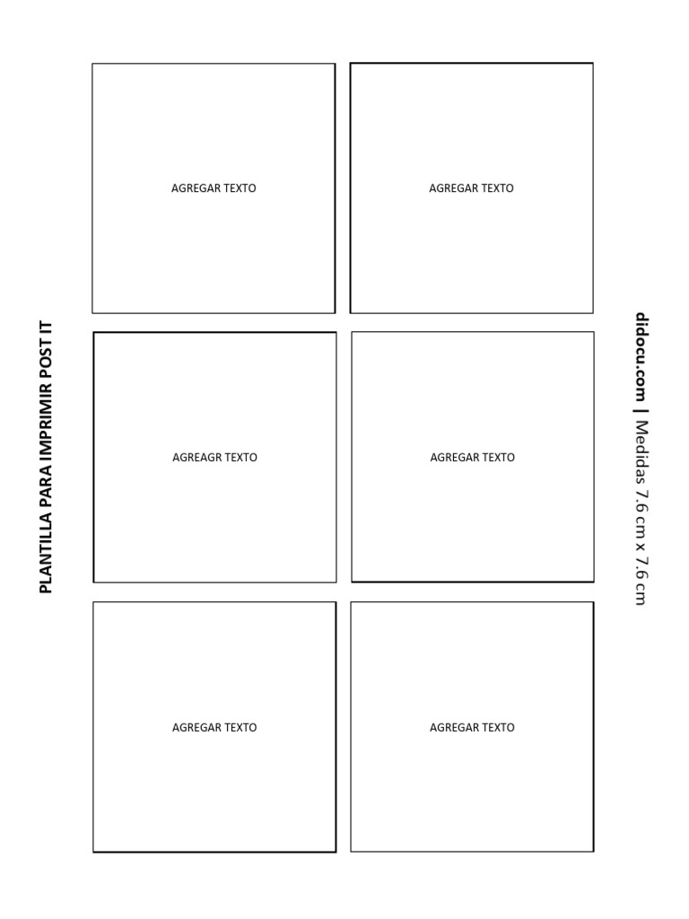 Plantillas Post It | PDF