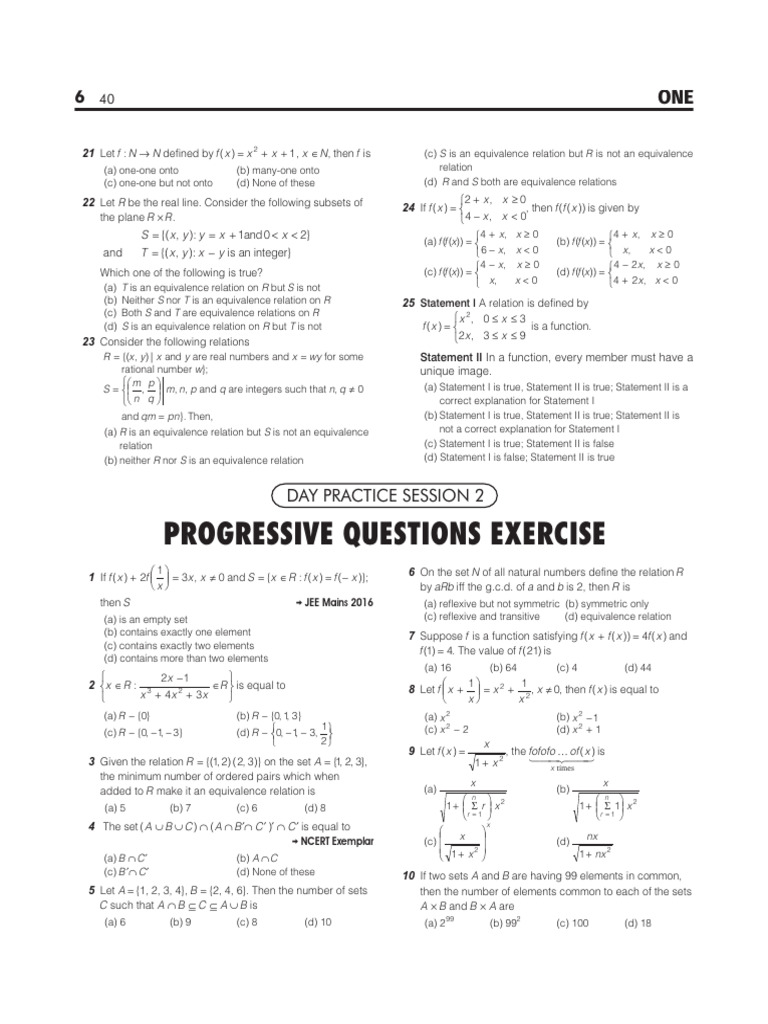 Arihant 40 Days Crash Course For JEE Main Mathematics Crackjee Xyz 017 020 | PDF | Mathematics ...