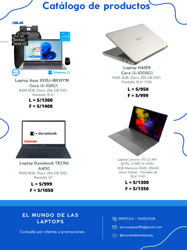 Catalogo Laptops | PDF