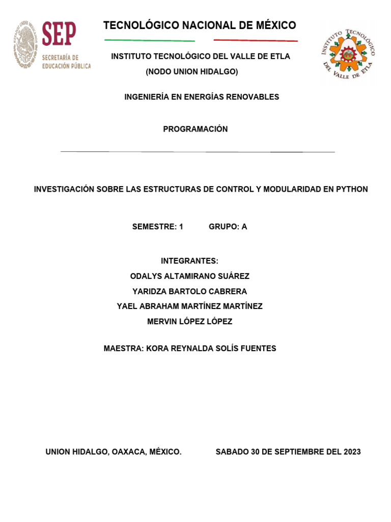 Estructuras y Modularidad en Python | PDF | Python (lenguaje de ...