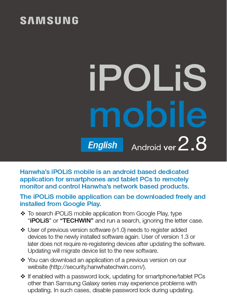New User Manual-Ipolis Mobile-Android-English-V2 8 | PDF
