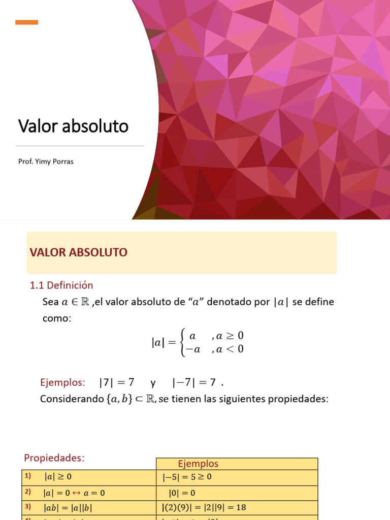 Valor Absoluto | PDF