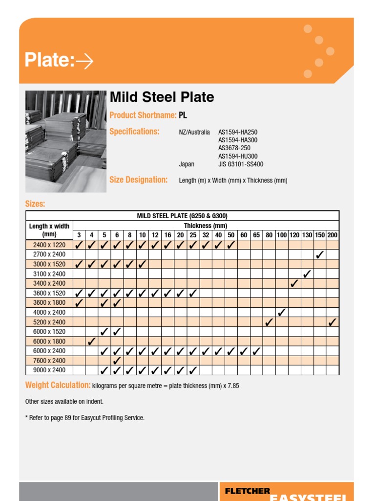 Steel Book - Plate6080208162149 | Download Free PDF | Structural Steel ...