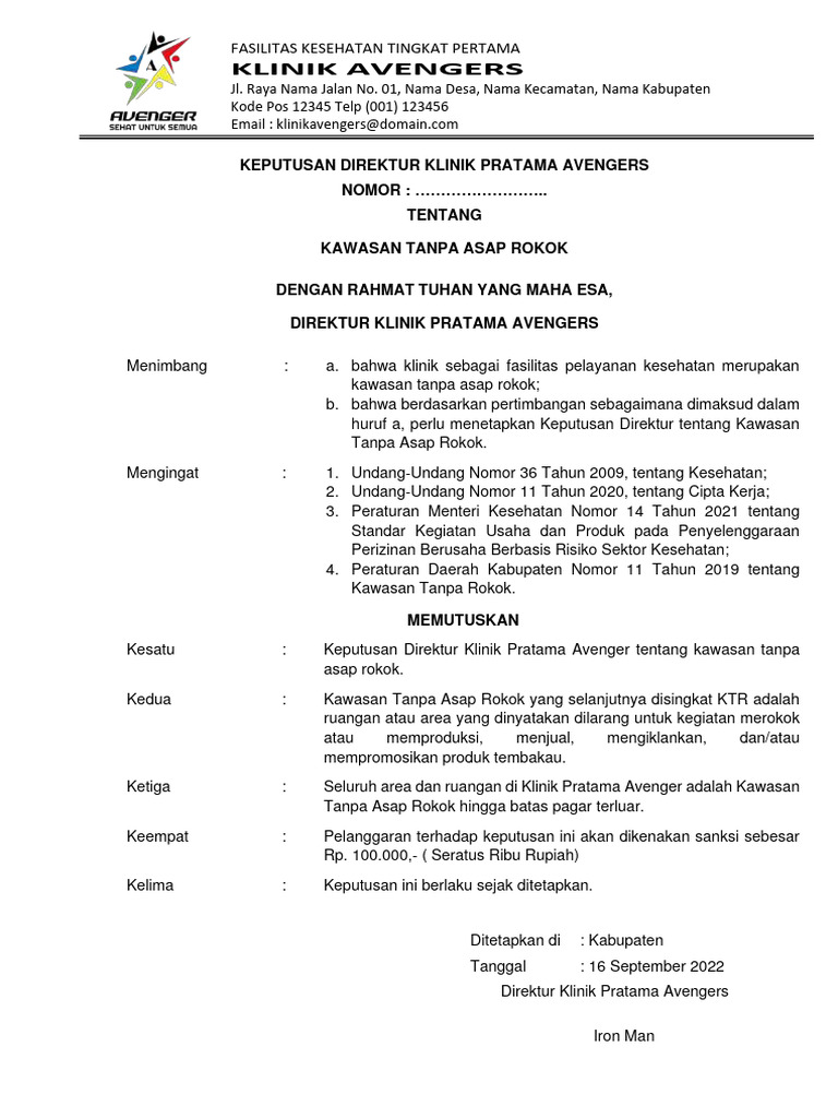 TKK 3.9. SK Kawasan Tanpa Rokok | PDF