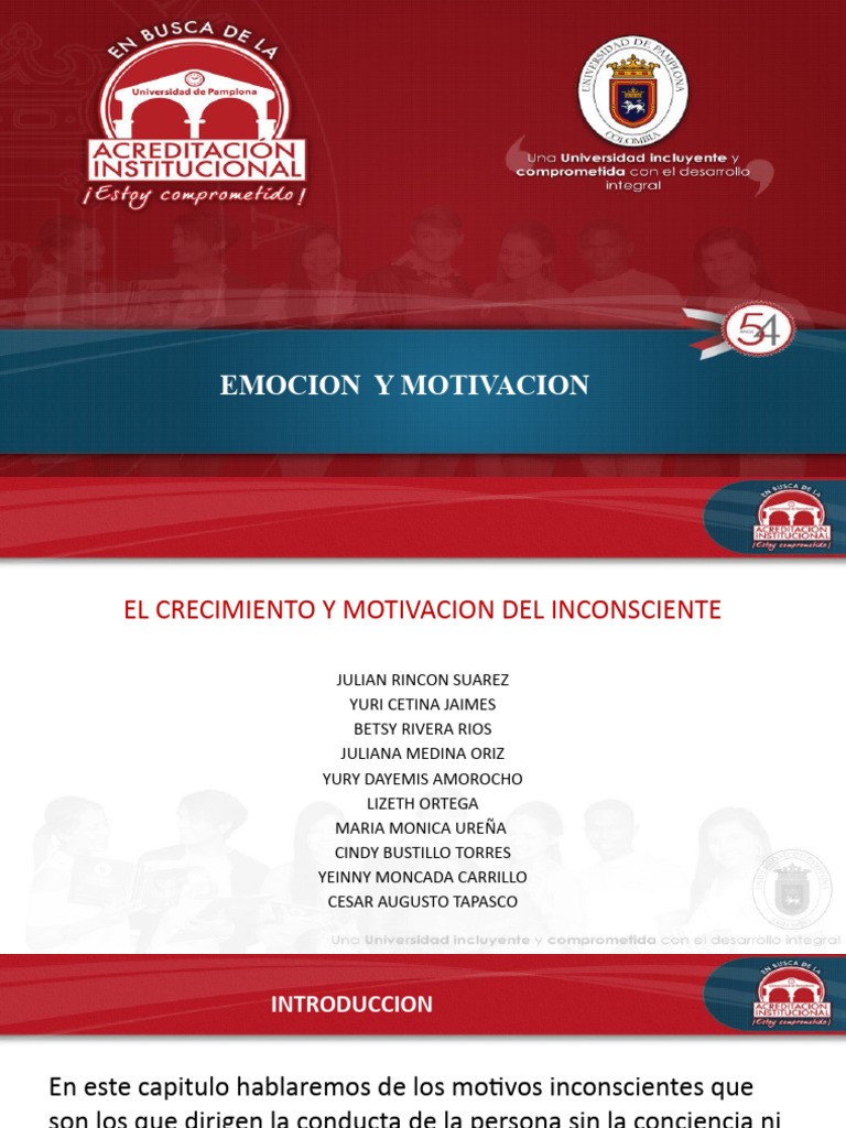 Motivación Inconsciente y Humanismo | PDF | Mente inconsciente ...