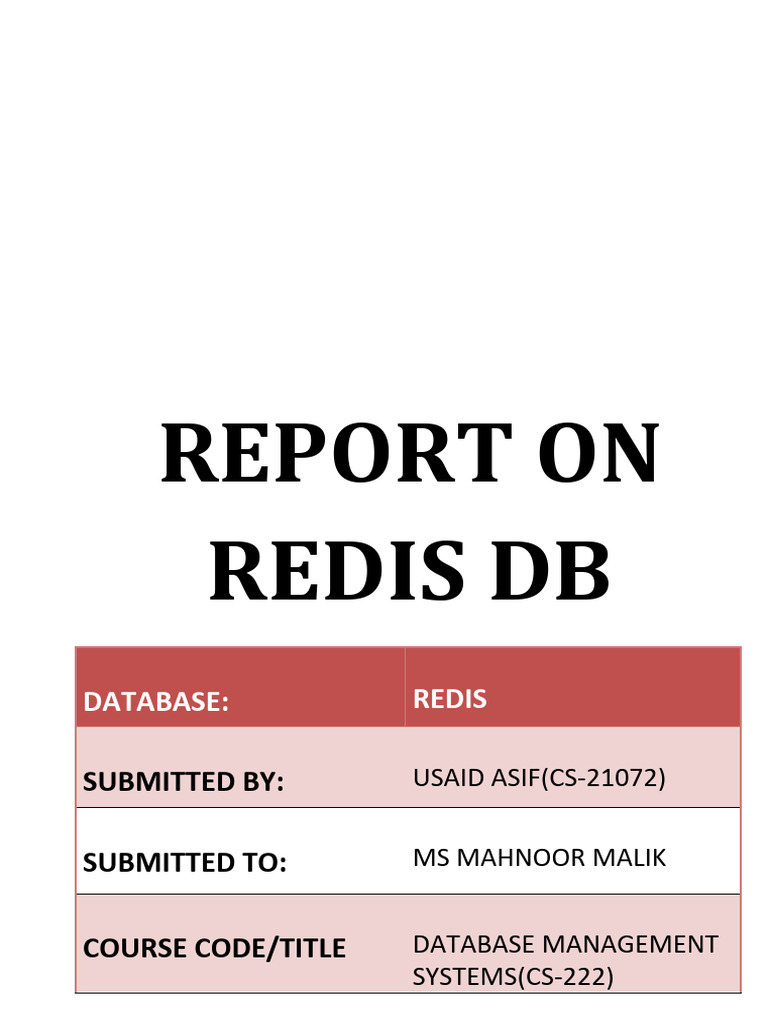 Redis | PDF | No Sql | Databases