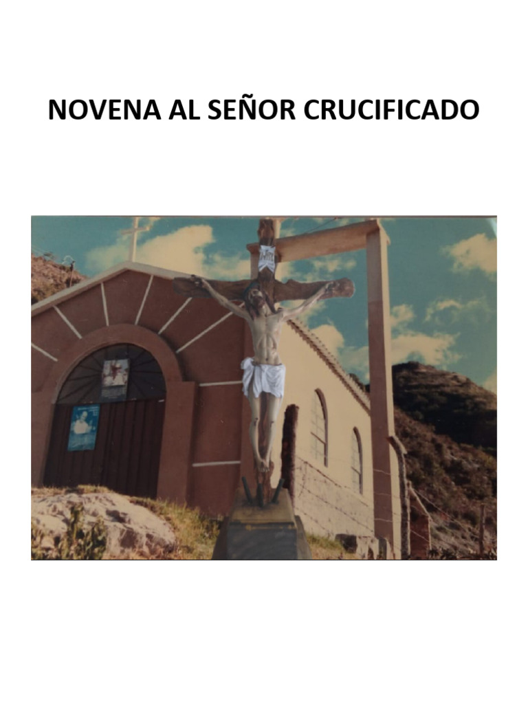 Novena Al Señor Crucificado | PDF | Oración | orador del Señor