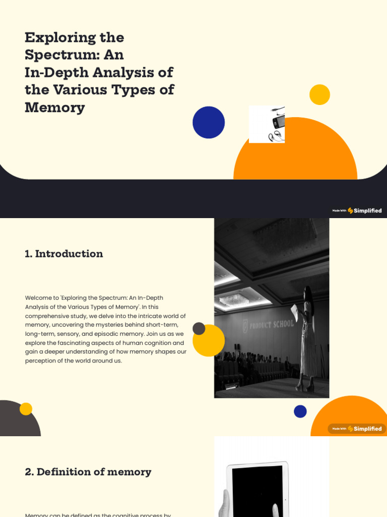 Exploring The Spectrum An in Depth Analysis of The Various Types of Memory | Download Free PDF ...