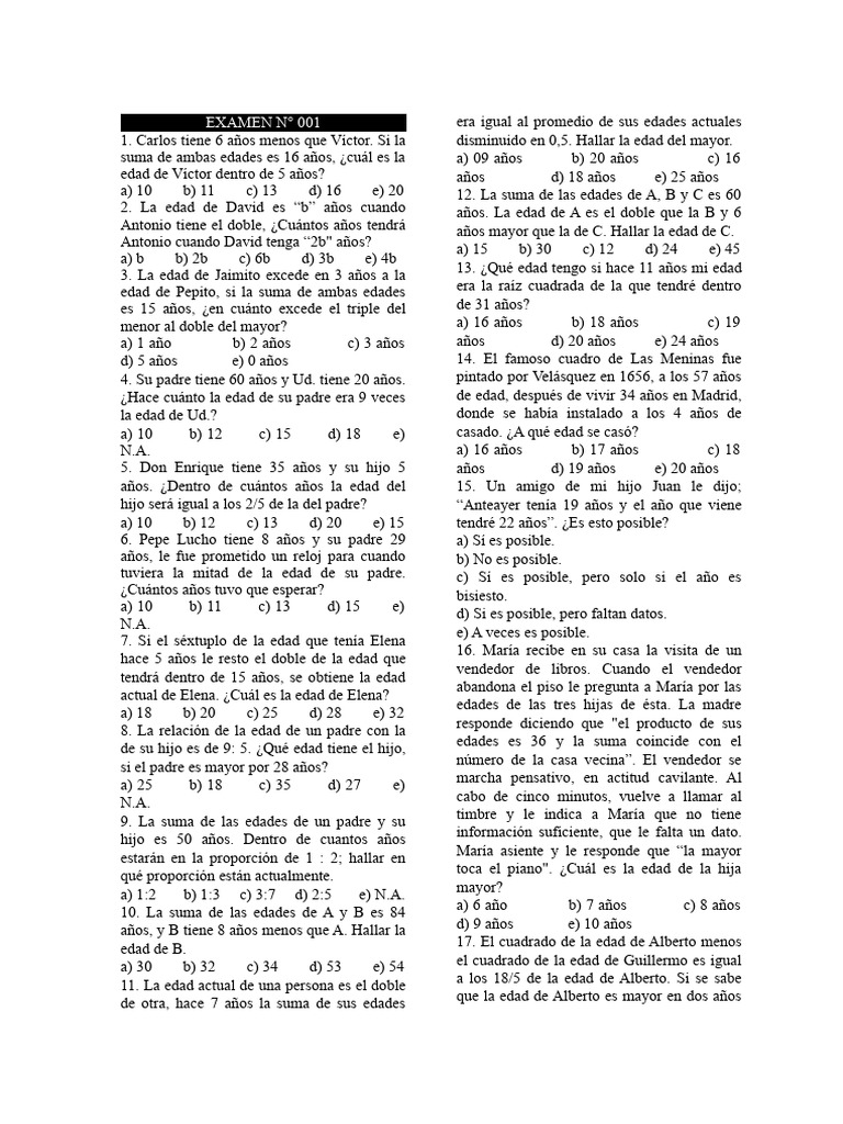 EDADES | PDF