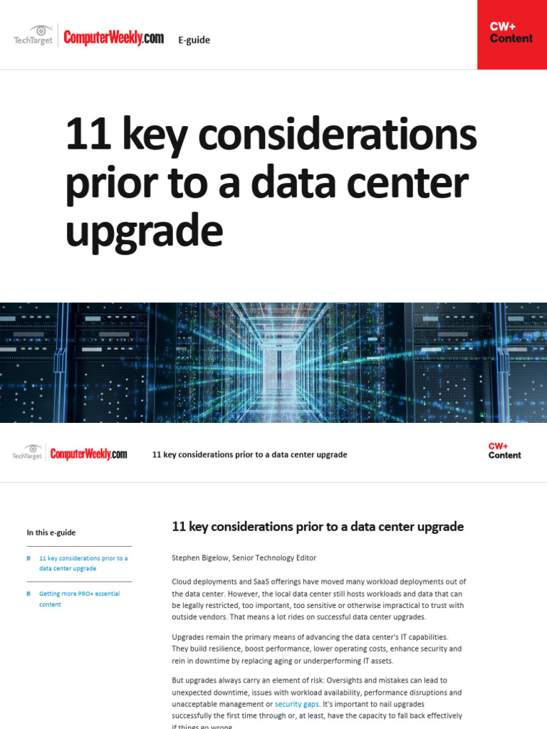 E-Guide Data Center Update | PDF | Data Center | Databases