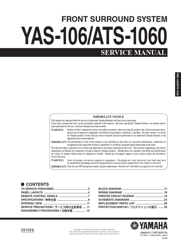 Yas 106 - Ats 1060 | Download Free PDF | Loudspeaker | Printed Circuit Board