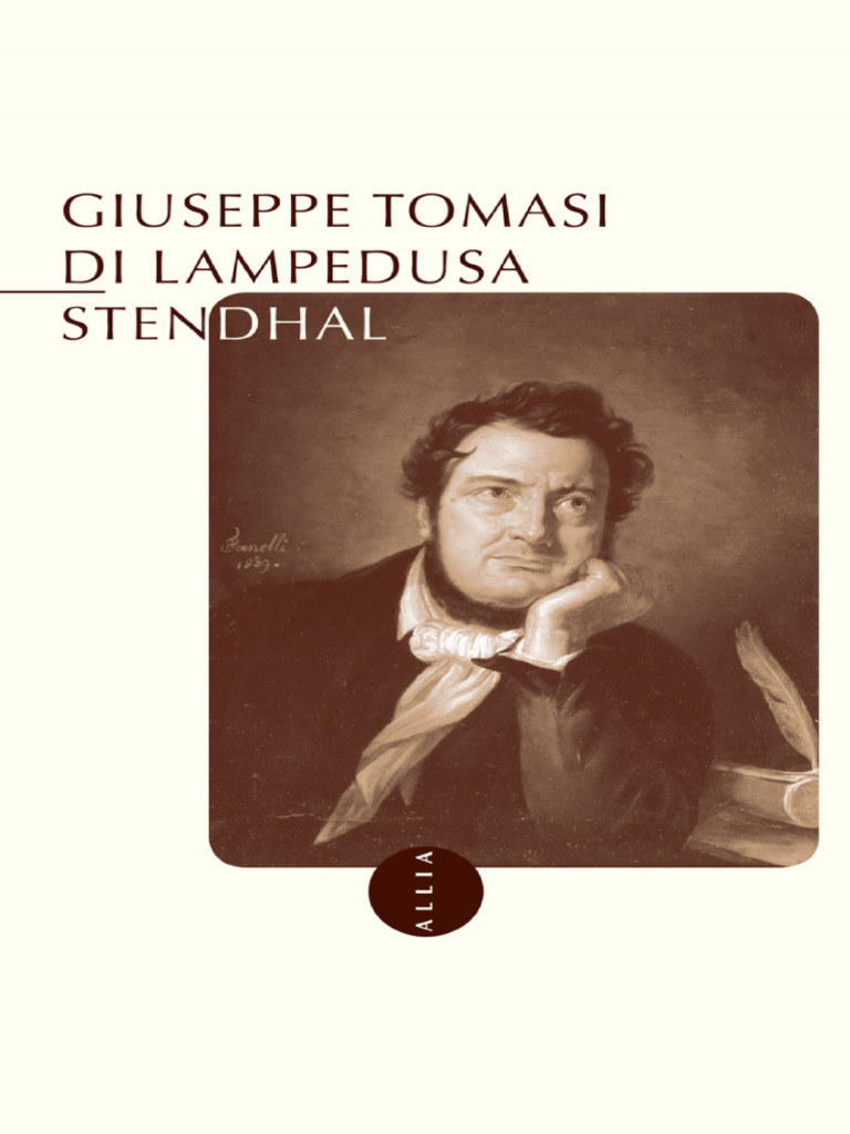 Stendhal (Giuseppe Tomasi Di Lampedusa (Lampedusa Etc.) (Z-Library) | PDF
