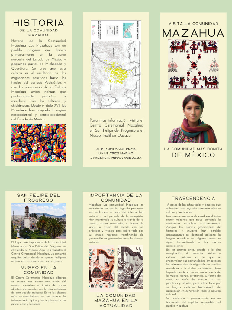 Triptico Mazahua | PDF | México | Cultura de las Americas