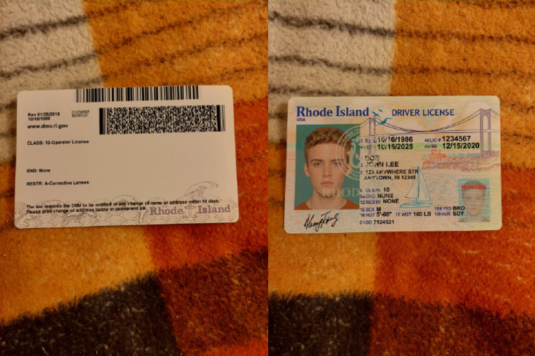 Rhode Island Drivres License Result Image | PDF