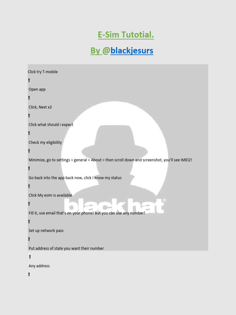 Esim Tutorial | PDF