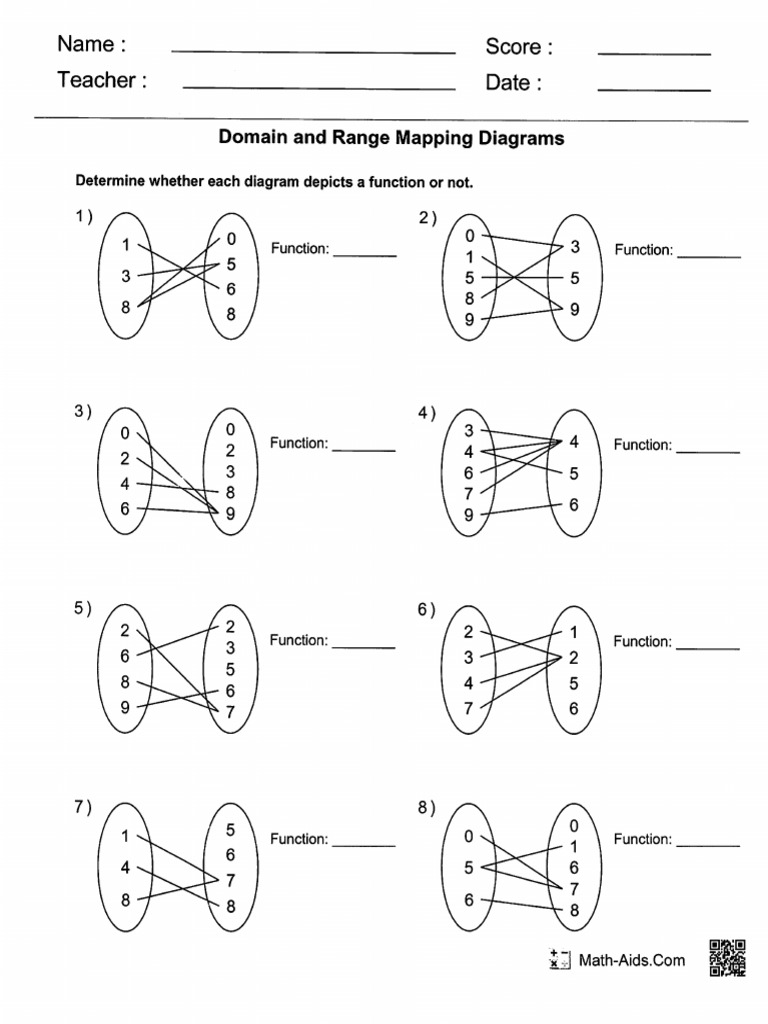 Mapping Diagrams Warm-Up | PDF