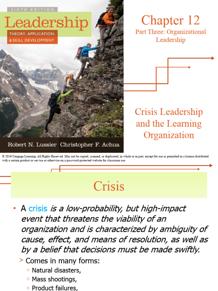 Lussier Leadership6e IPPT Ch12 | PDF | Leadership | Crisis Management