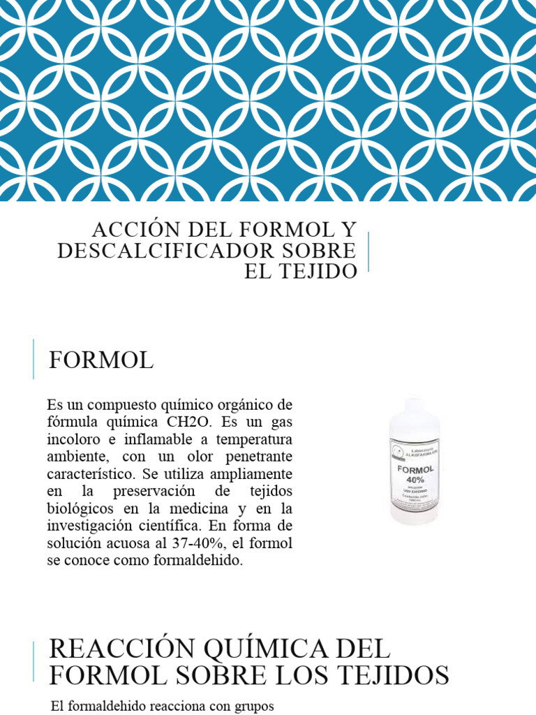 Formol | PDF | Ácido | Formaldehído