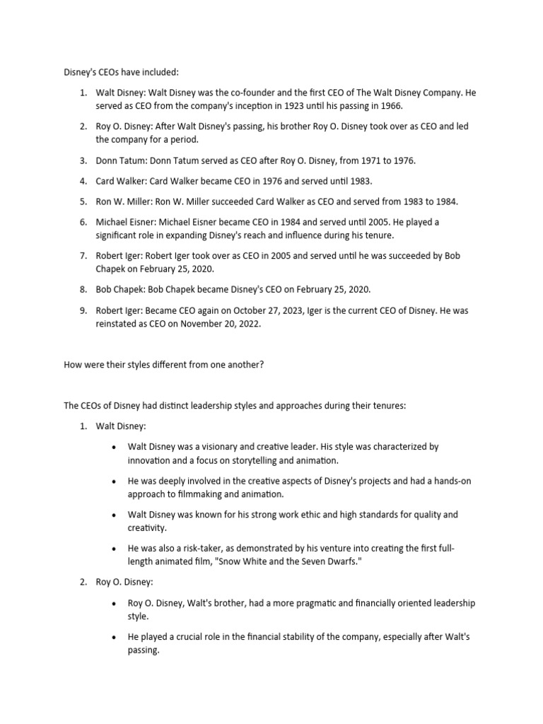 Disney's Timeline | PDF | The Walt Disney Company | Hulu