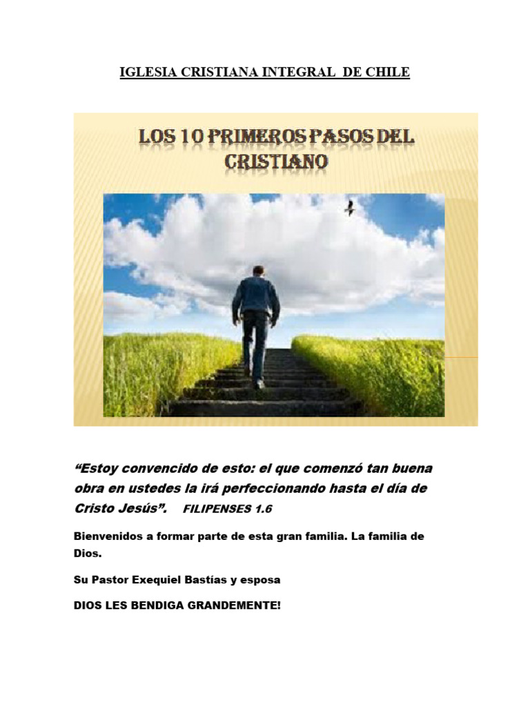 10 Primeros Pasos Bienvenida | PDF | Oración | Jesús 10 Primeros Pasos Bienvenida | PDF | Oración | Jesús