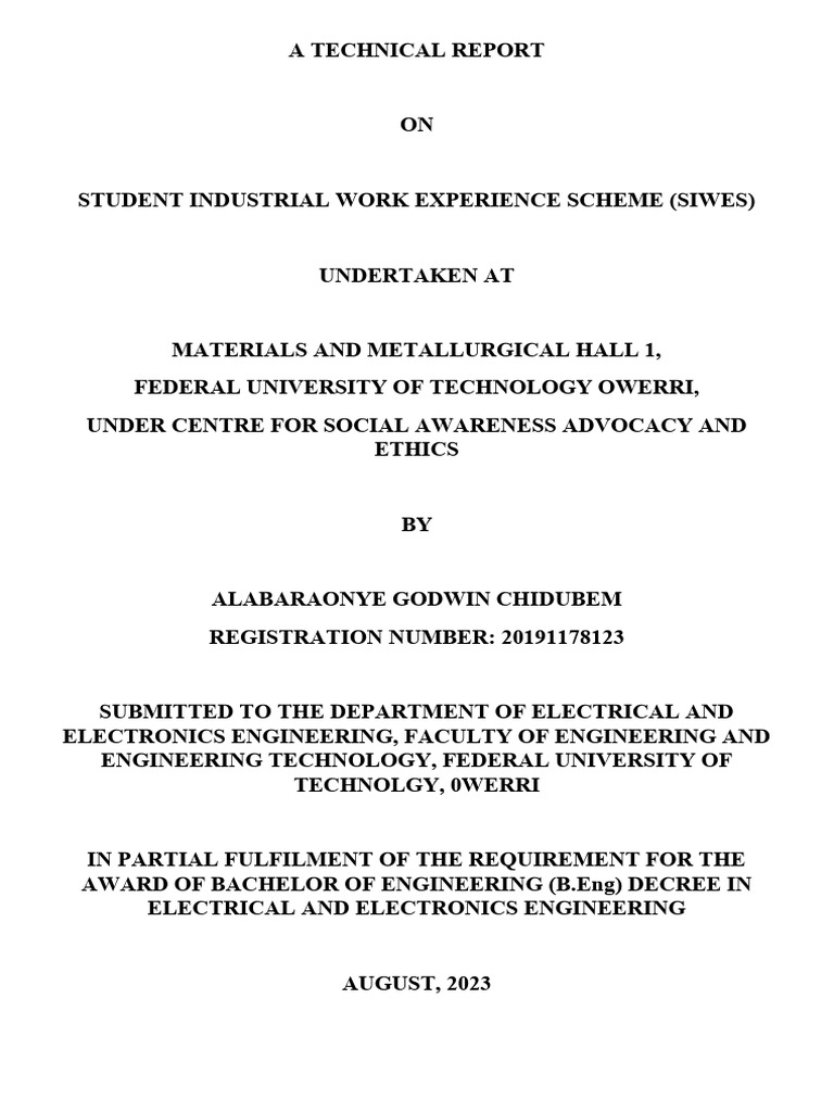 Godwin's Report | PDF | Technology & Engineering