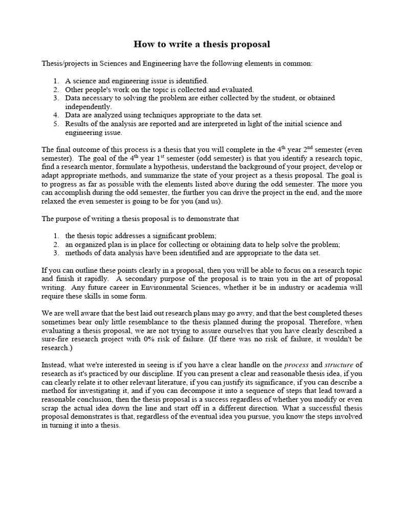 Writing an Effective Thesis Proposal | PDF | Foreign Language Studies | Art