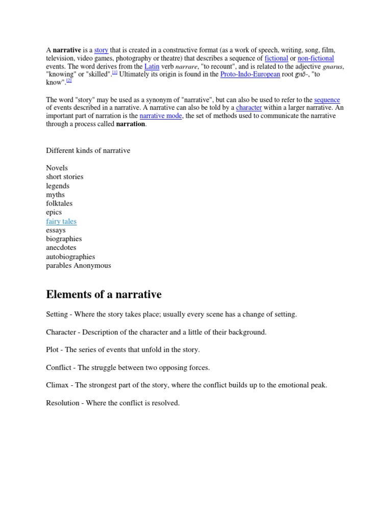 Understanding Narrative Structure | PDF