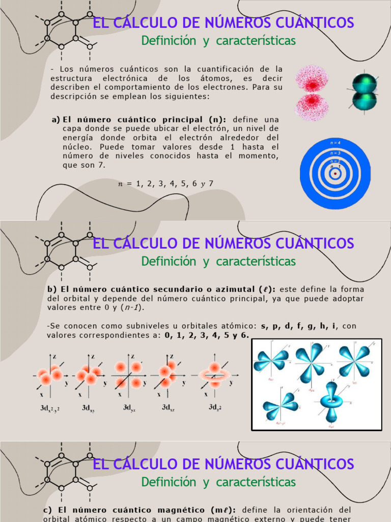 4.+Cálculo+de+números+cuánticos. | PDF | Materiales | Fases de la materia