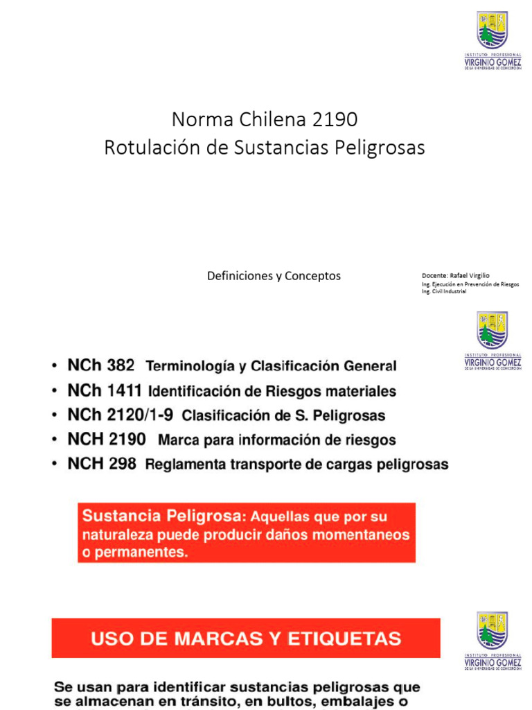 NCH 2190.1 | PDF | Relaciones personales, crianza y desarrollo personal ...