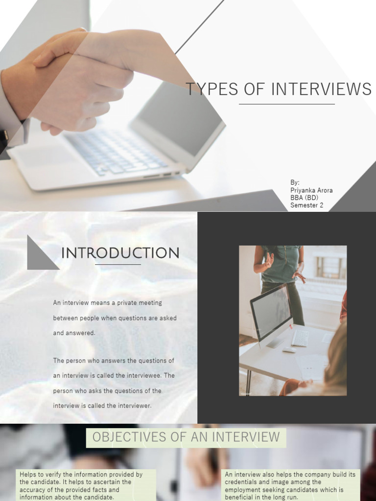 Types of Interviews | PDF