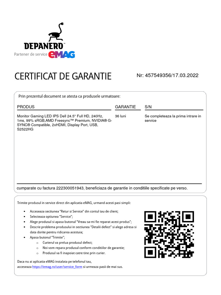 Garantie Monitor Dell Emag | PDF